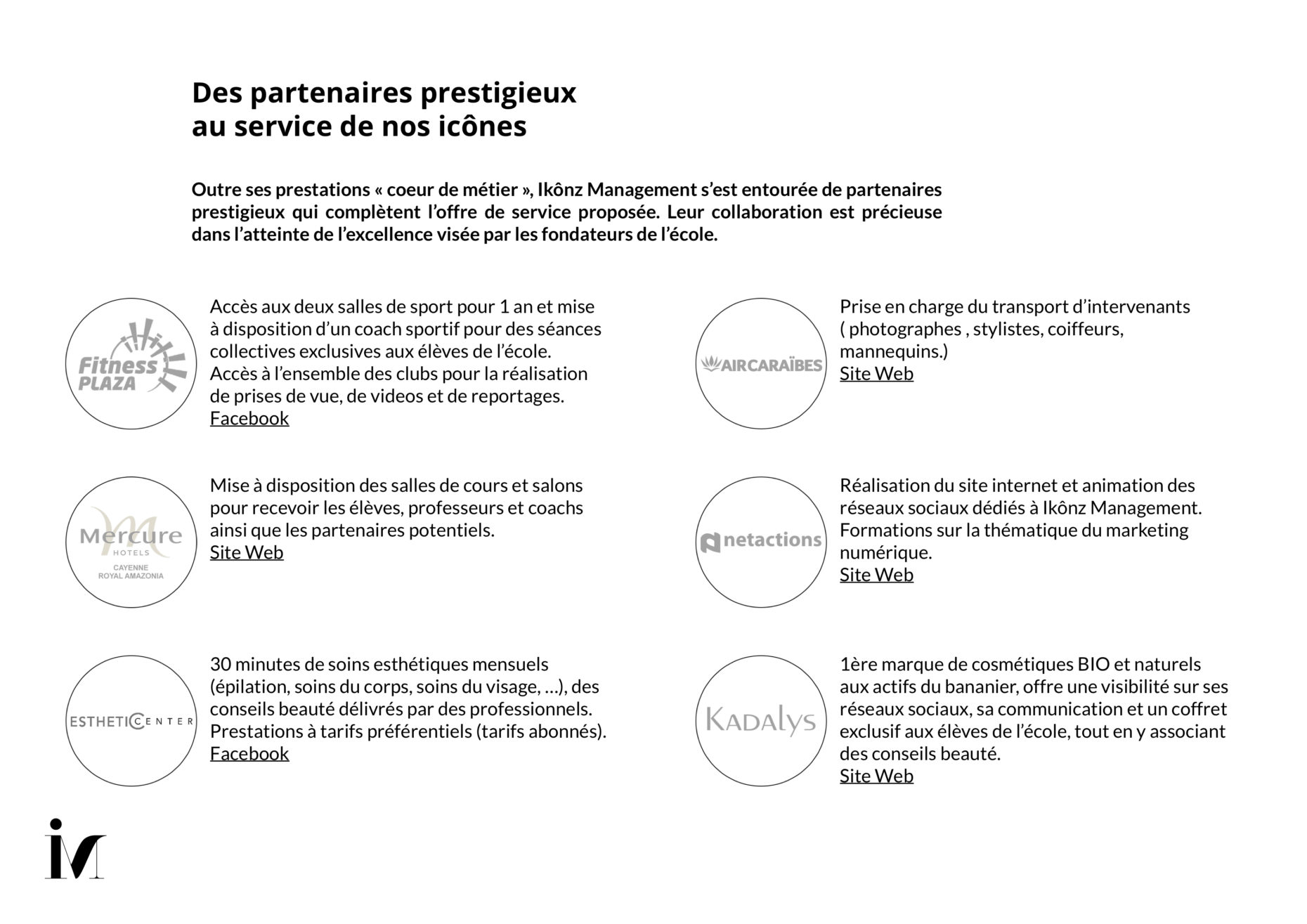 Ikônz Management - Portfolio of Ikônz Management's Visual identity